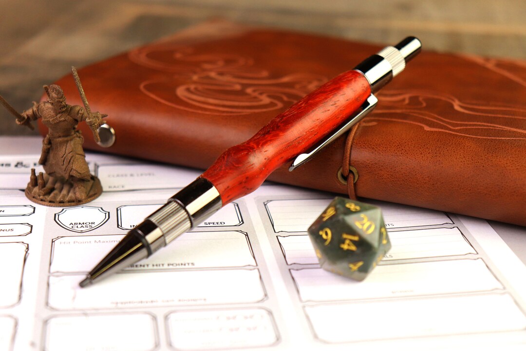 Hardwood Mechanical Pencil / Click Pen for Dnd - Etsy