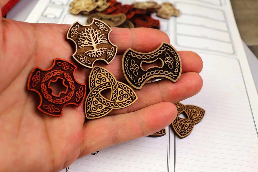 Celtic Themed Fantasy Tokens - Etsy