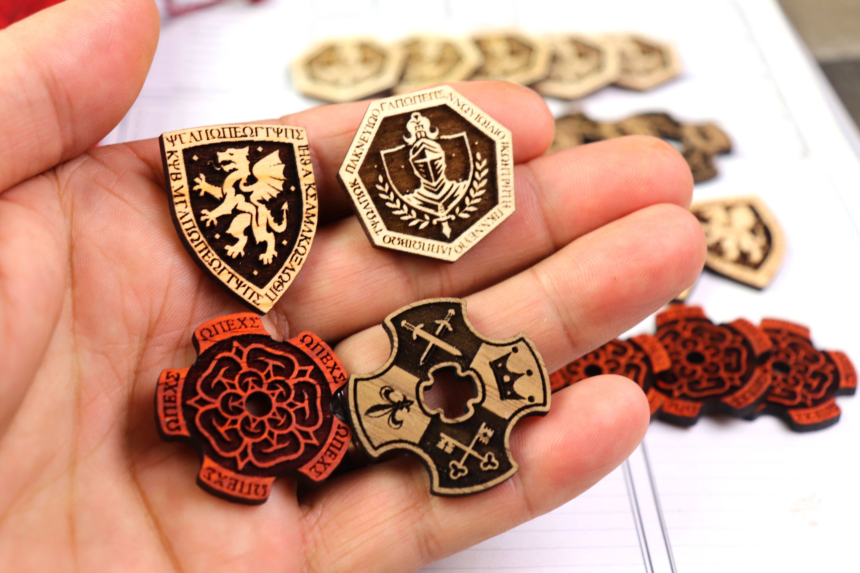 Heraldic Themed Fantasy Tokens - Etsy