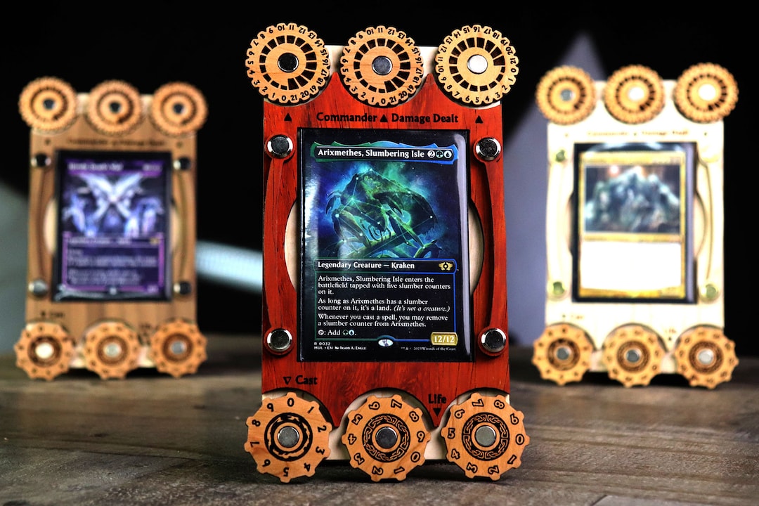 Commander Command Zone Tray With Dial Counters for MTG Magic the ...