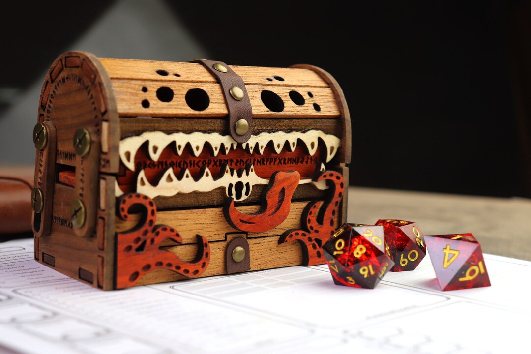 Mimic Dice Box for Dungeons and Dragons - Etsy