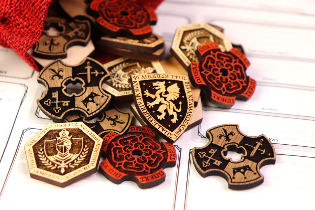 Heraldic Themed Fantasy Tokens - Etsy