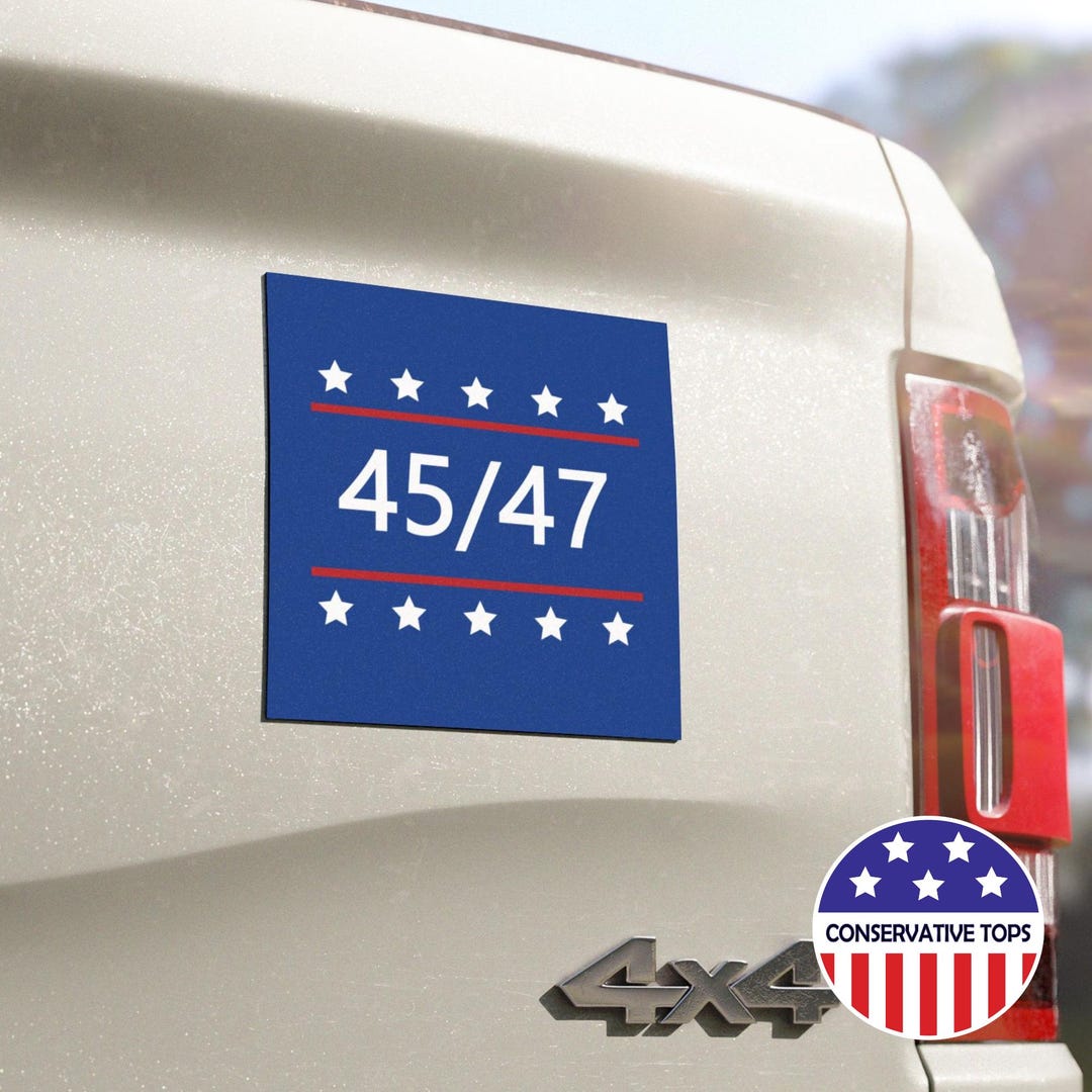 Trump 45/47 Car Magnet, Trump Vance Magnet, Trump Vance 2024, Car ...
