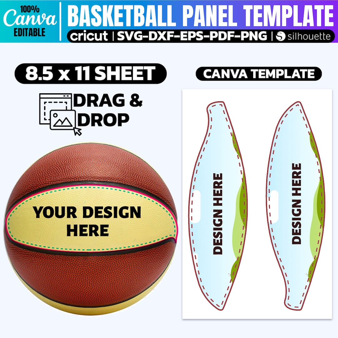Basketball Panel Canva Template: Custom Sublimation (digital Download ...