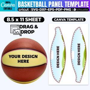 Basketball Panel Canva Template: Custom Sublimation (digital Download ...