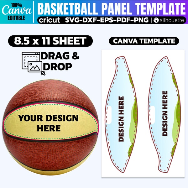 Basketball Template - Etsy