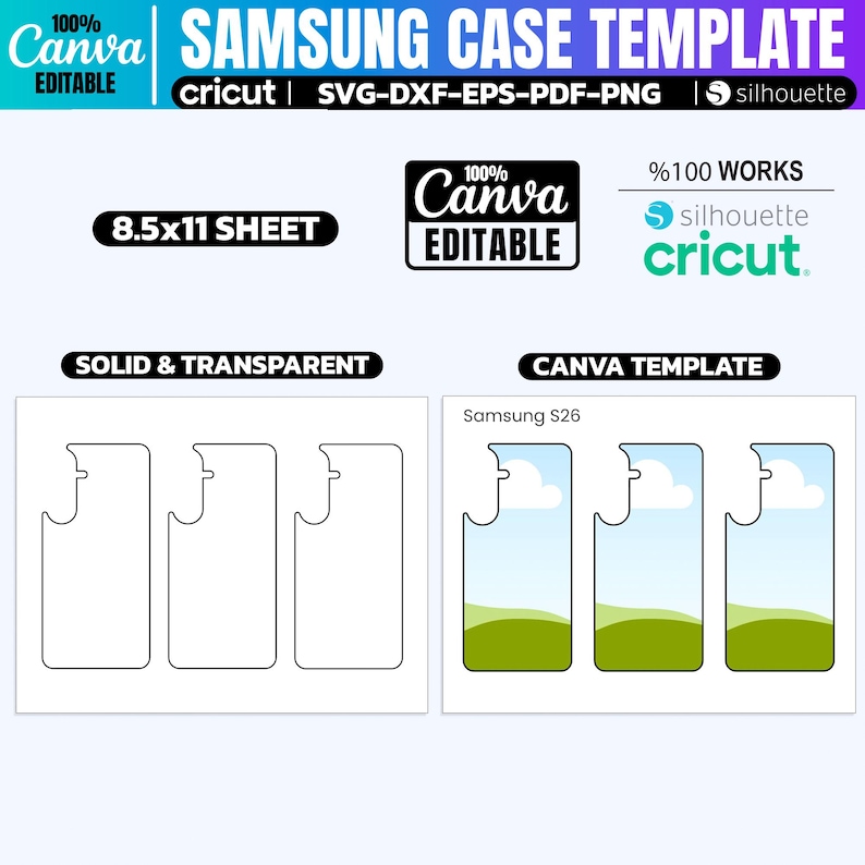 Galaxy Phone Case Template Bundle | Canva Editable | S20 - S26 Ultra ...
