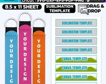 Wrist Fob Template Svg, Neoprene Wristlets Sublimation, Wristlets ...