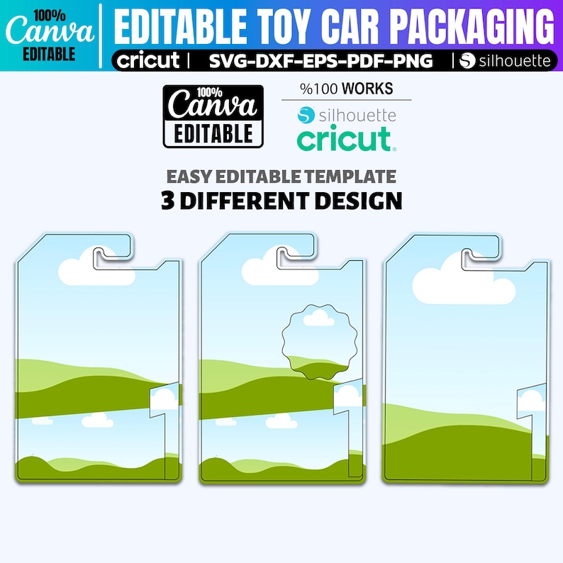 Editable Toy Hot Car Packaging Canva Template, Race Car Party Favor Box ...
