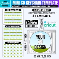 CD Cover & Case Template | Jewel Case Insert Template | Printable Cd ...