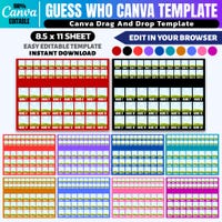 Pokemon Guess Who? Template - Etsy