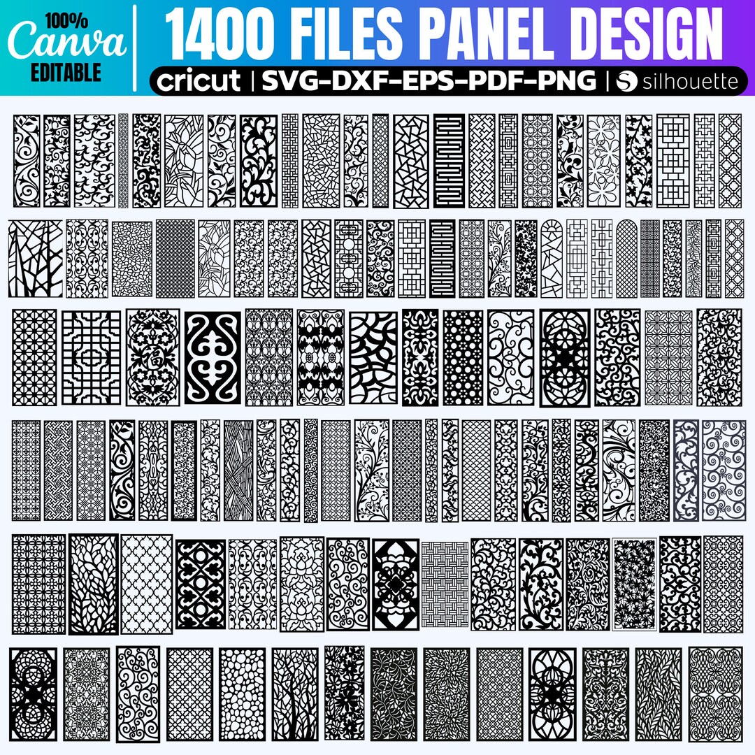 Laser Cut Panel Designs: 1400 SVG, CNC Files (digital Download) - Etsy