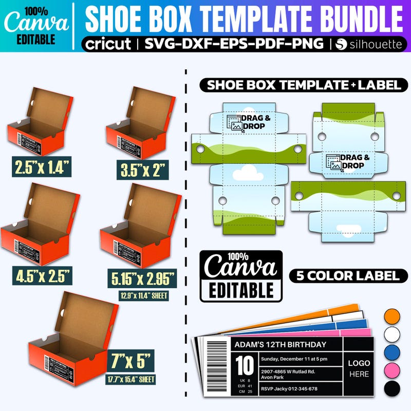 Cricket Templates Box - Etsy