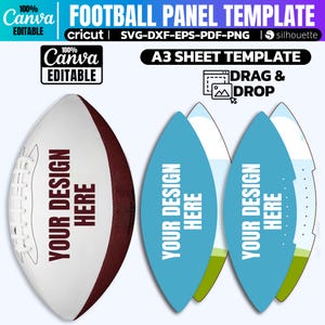 Football Panel Template: Photo Ball Wrap, SVG PNG PDF (digital Download ...