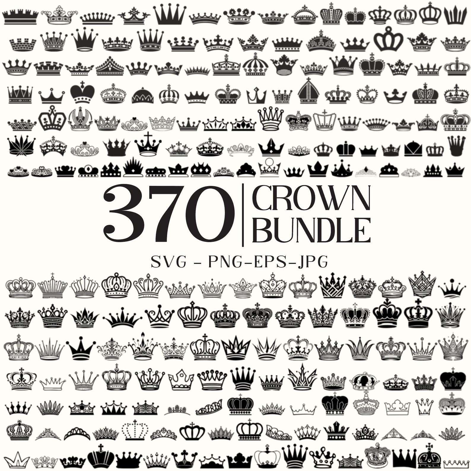 Royal Crown Svg, Crown Svg, Crown Flower Svg, Crown Vector, Princess ...