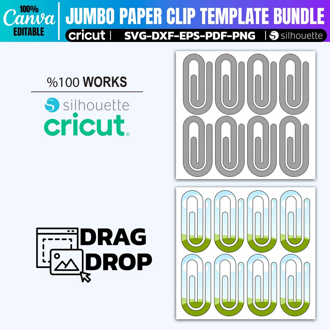 Jumbo Paper Clip Template, Jumbo Paper Clip Png File, Paperclip ...
