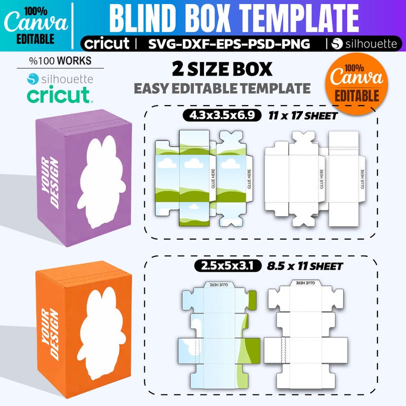 Printable Blind Box Template Labubu - Etsy