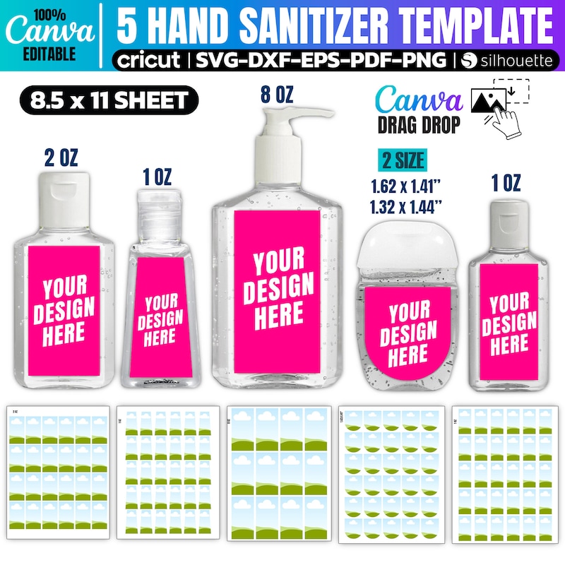 Hand Sanitzer Labels - Etsy