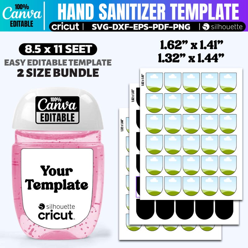 Handsanitizer Template - Etsy