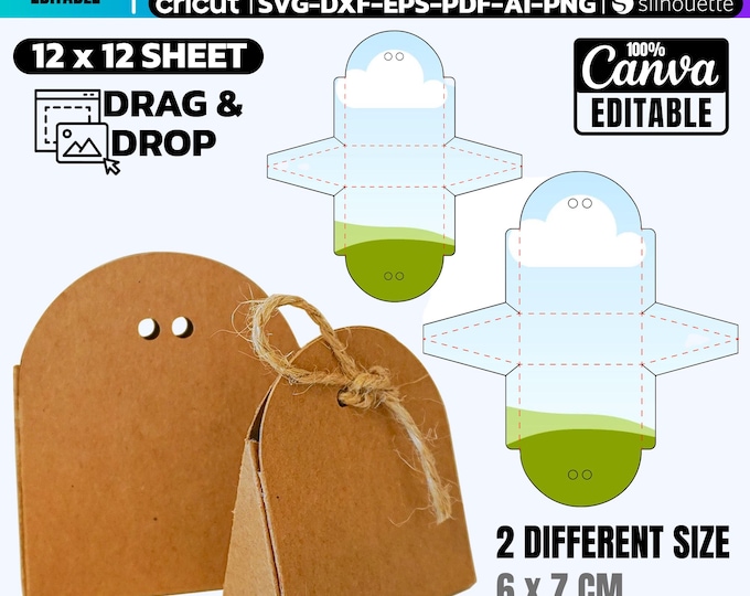 Burger Box SVG Template, Cheeseburger Box Template, Cricut Cut Files ...