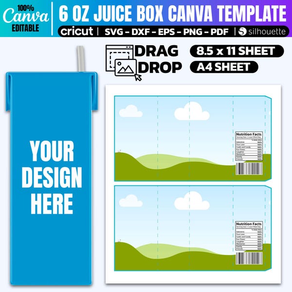 Juice Box Stickers - Etsy