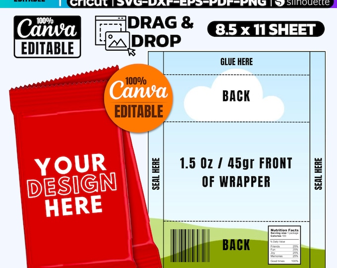 KIT KAT TEMPLATE - Etsy