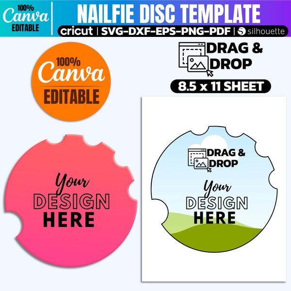 Nail Disc Template - Etsy