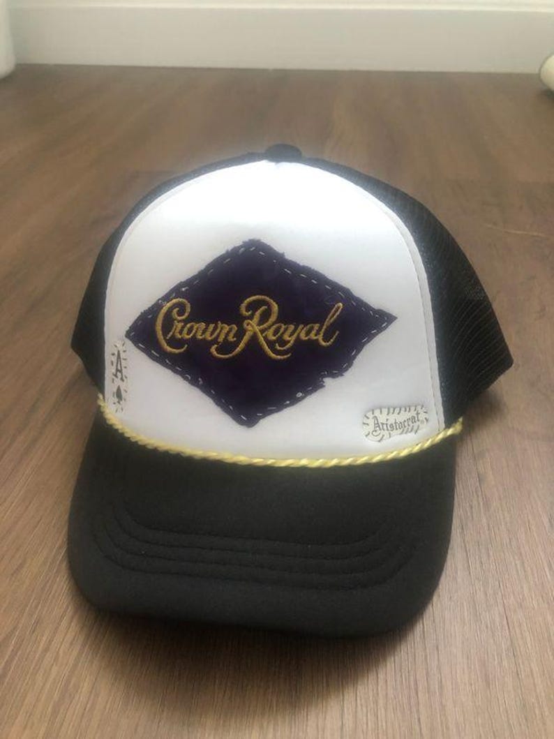 Custom Crown Royal Trucker Hat One of a Kind Handmade - Etsy