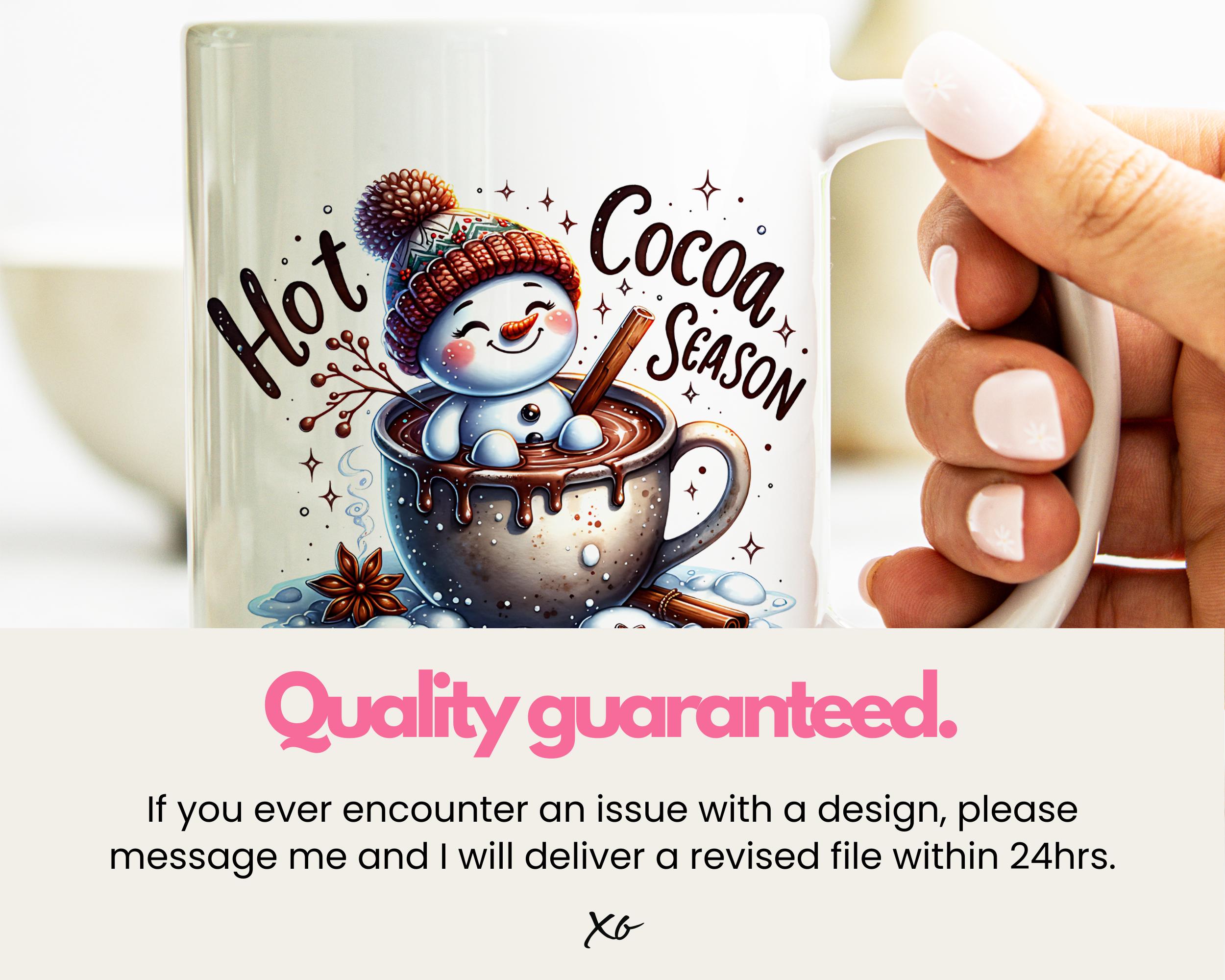 Hot Chocolate Mug Wrap Bundle: Cocoa Weather PNG 11oz 12oz 15oz ...