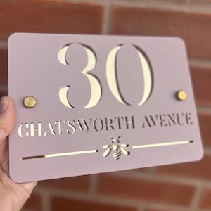 Acrylic House Sign, House Sign, Door Number, Door Sign, House Name ...