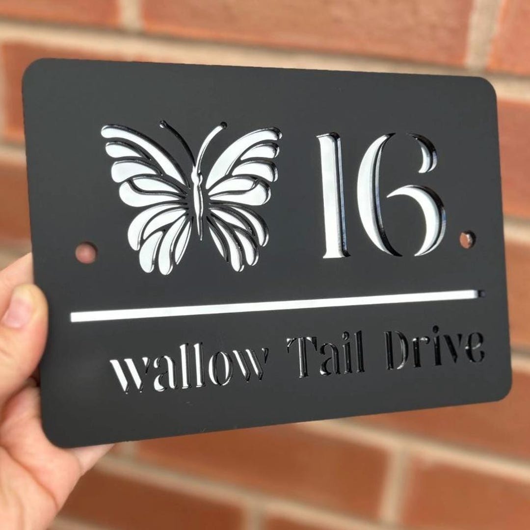 Acrylic House Sign, House Sign, Door Number, Door Sign, House Name ...