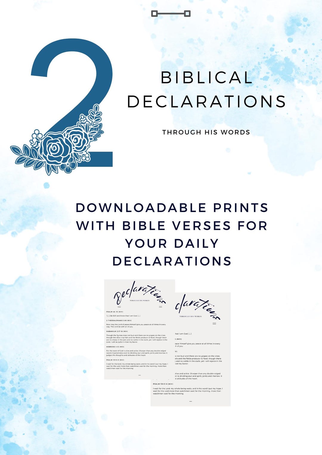 Biblical Declarations/ Affirmations (bible Verses) - Etsy