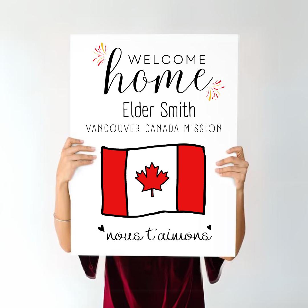 3 Missionary Welcome Home 3 Missionary Homecoming Poster LDS Sign LDS ...