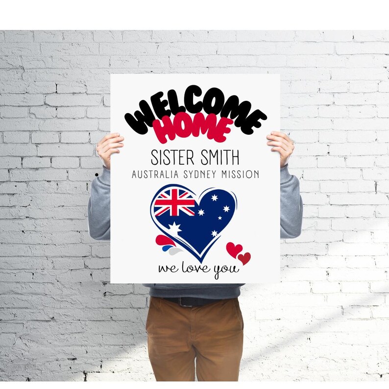 Missionary Welcome Home | Missionary Homecoming Poster | LDS Sign | LDS ...