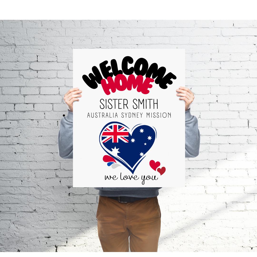 Missionary Welcome Home | Missionary Homecoming Poster | LDS Sign | LDS ...