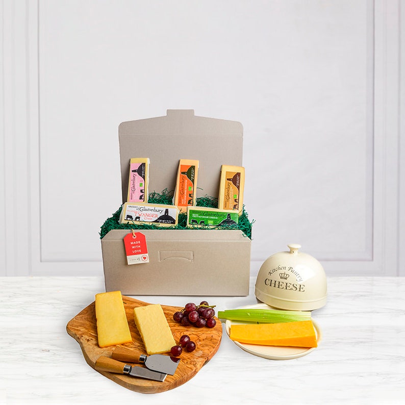 Cheese Hamper Gift Set | Includes Five Individually Wrapped Gourmet ...