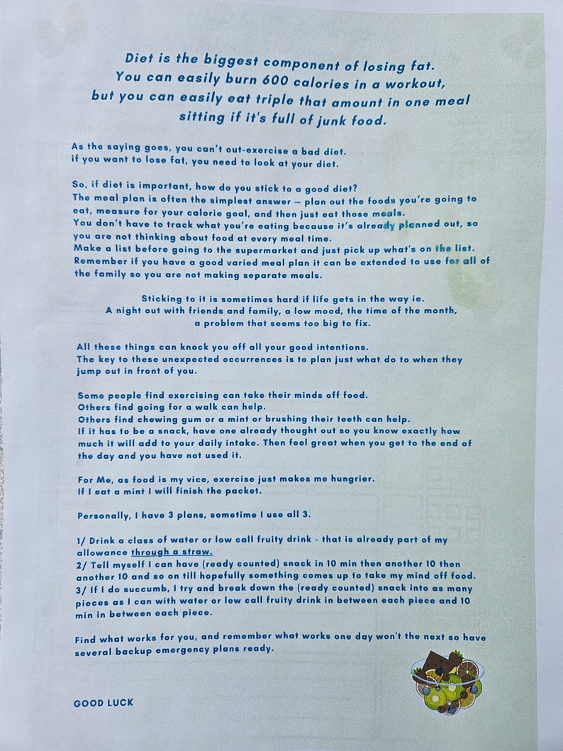 Weekly Meal Planner and Intake Counter. This Handy Tool Allows You to ...