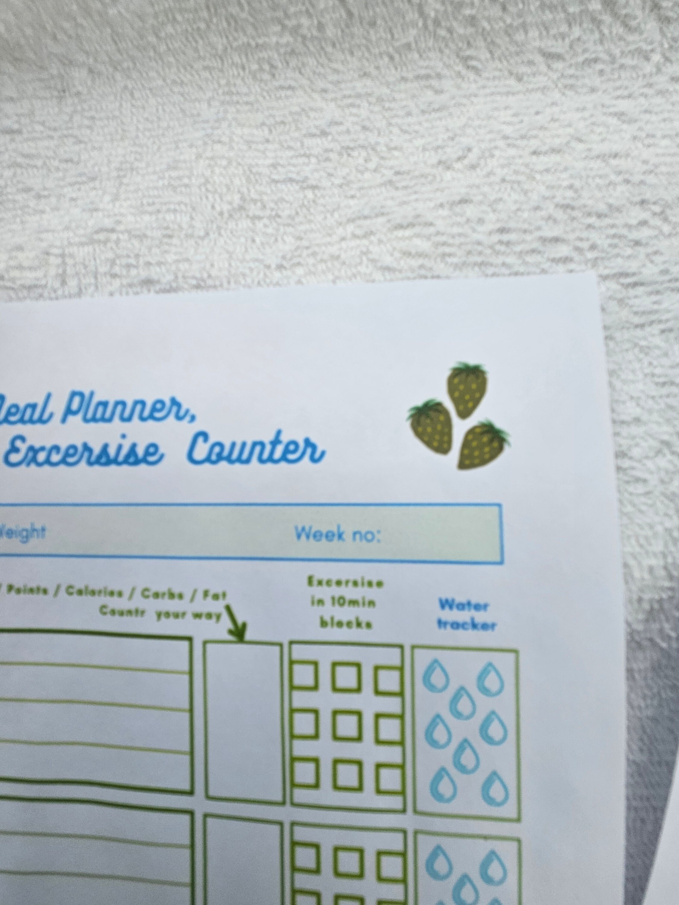 Weekly Meal Planner and Intake Counter. This Handy Tool Allows You to ...