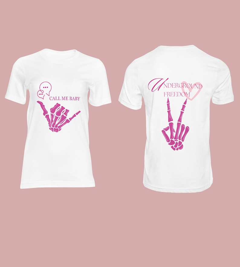 Pink Skeleton Hands Clipart for Cricut, Halloween PNG (digital Download ...