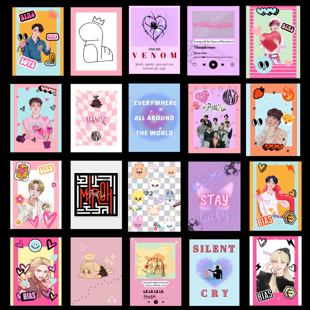 Stray Kids Aesthetic Wall Art Prints, K-pop Decor (digital Download) - Etsy