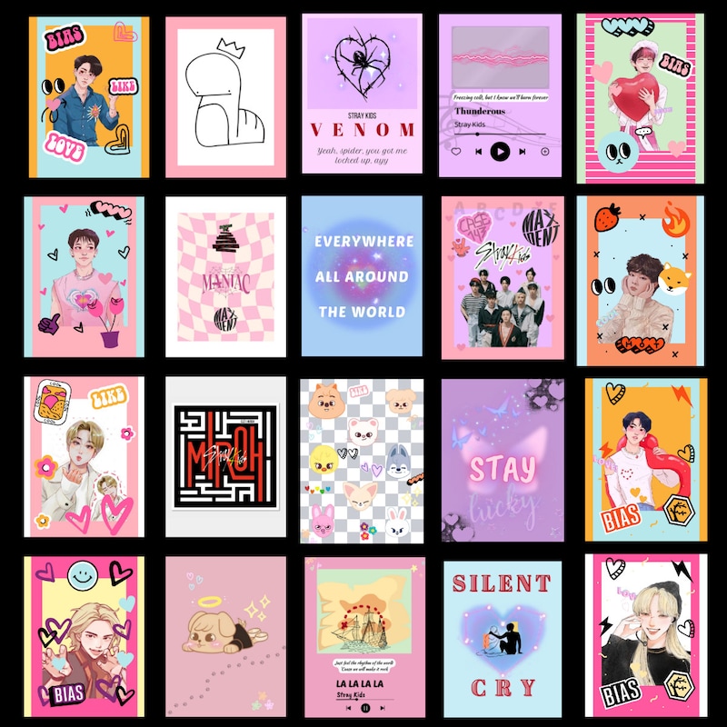 Stray kids print photocards - Etsy México