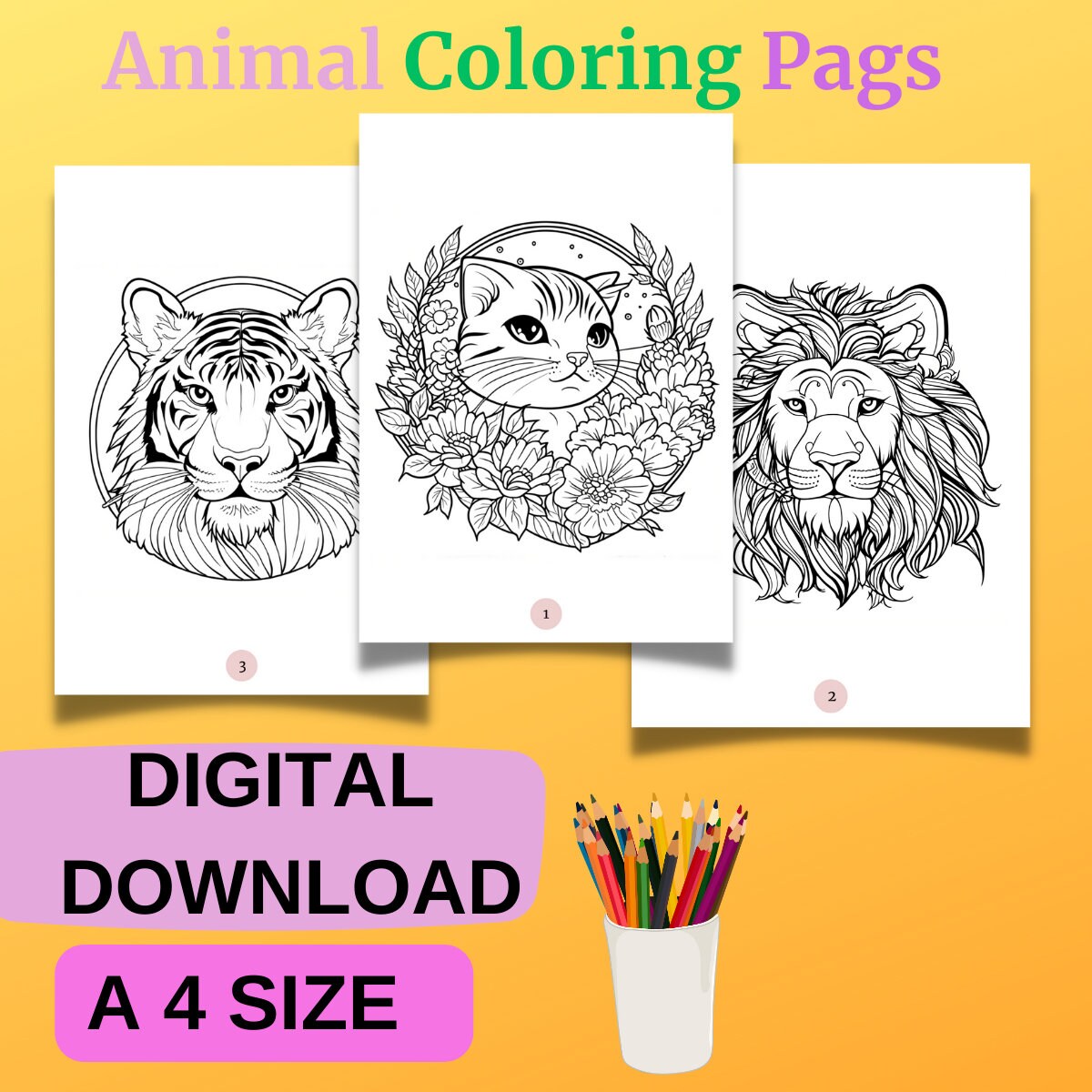 Animal Coloring Pages,printable Coloring Pages for Kids,animal Coloring ...