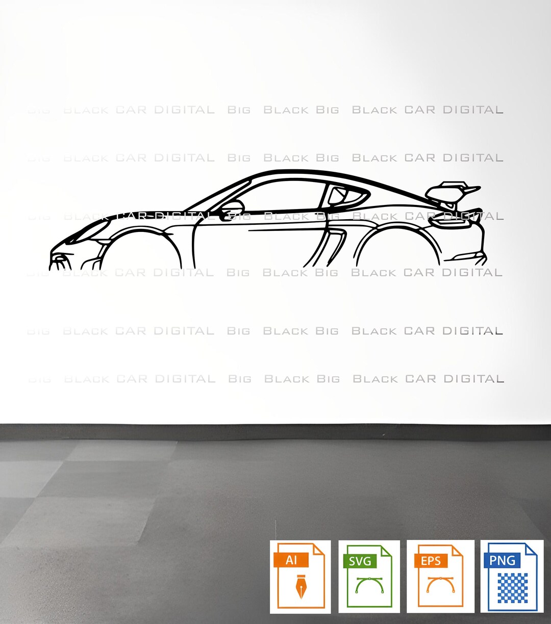 GT4 Rs Digital Car AI SVG EPS Png Digital Download - Etsy