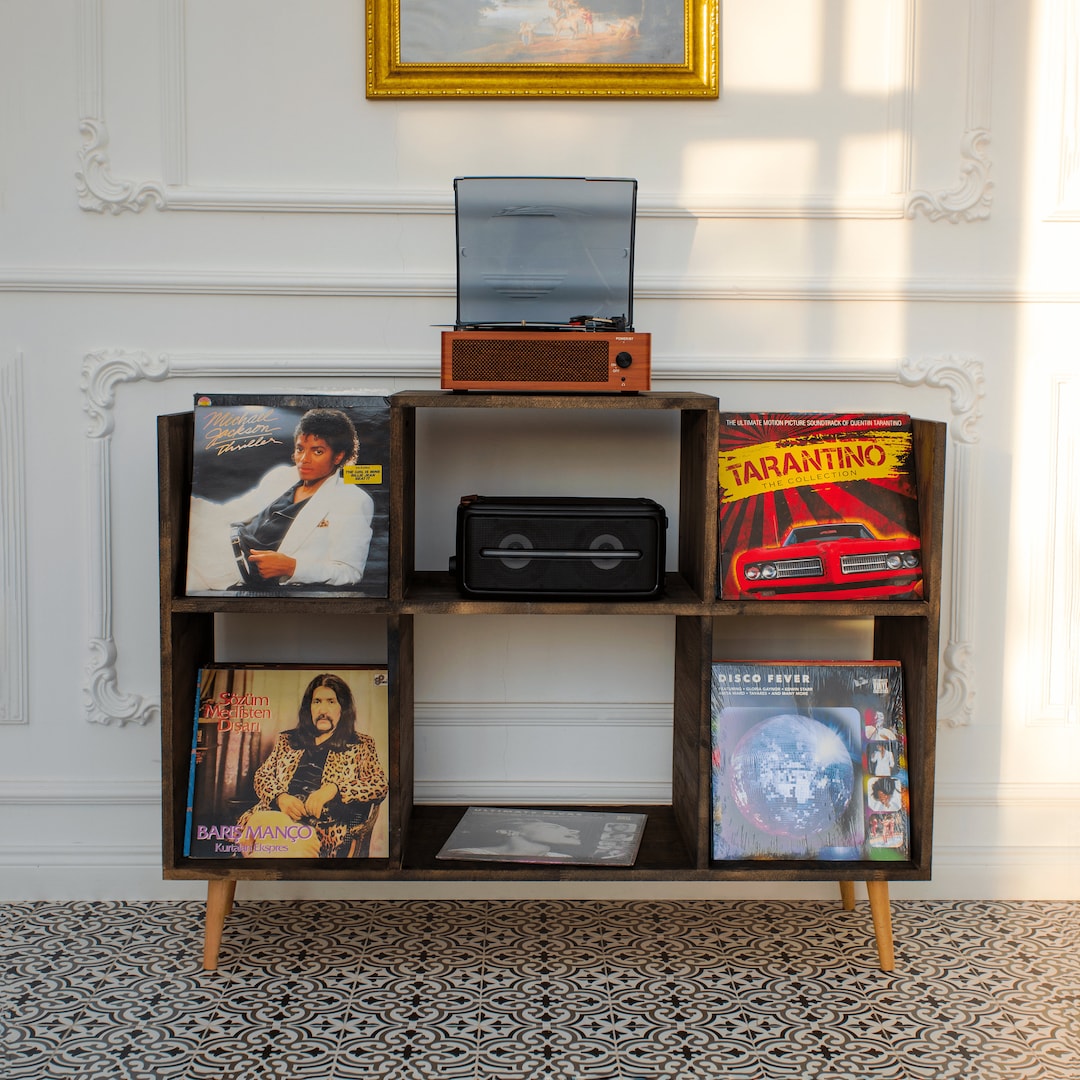 Vinyl Record Storage Station Vinyl Record Storage - Etsy
