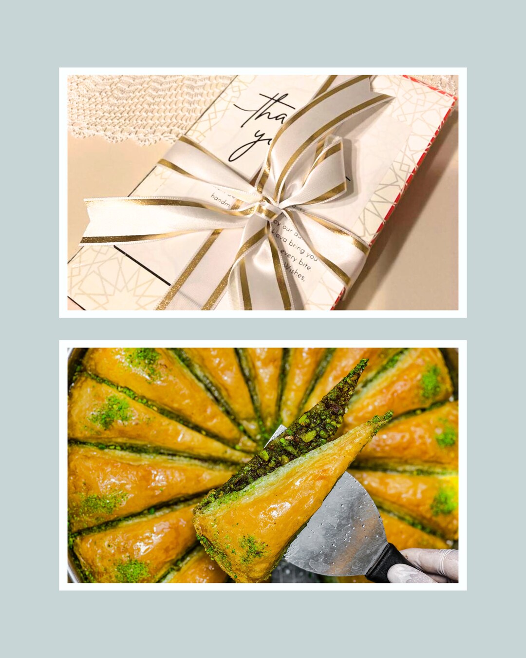 Homemade Fresh Turkish Baklava Triangle Slices Free UK Shipping ...