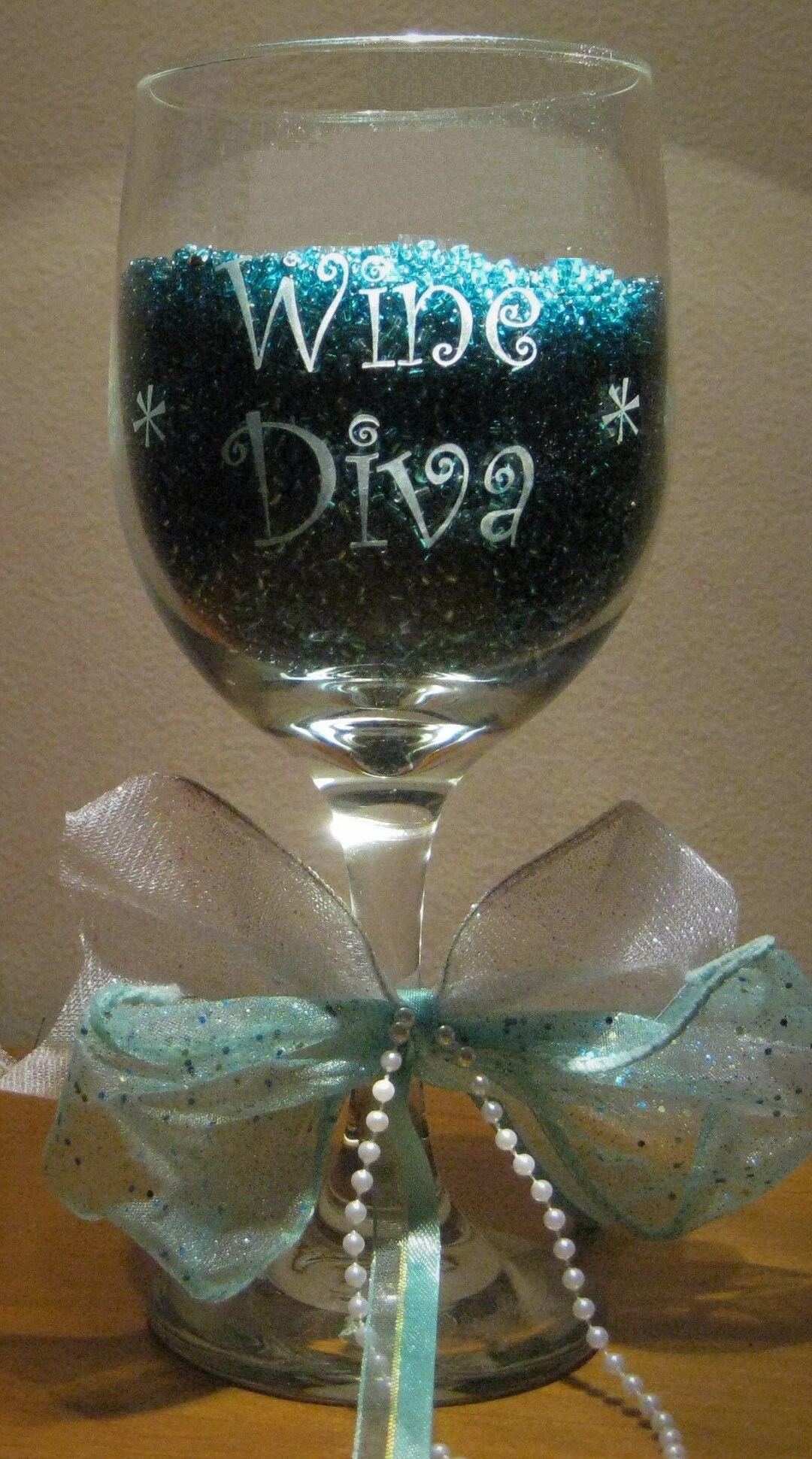 Diva Wine Glass With Name - Etsy