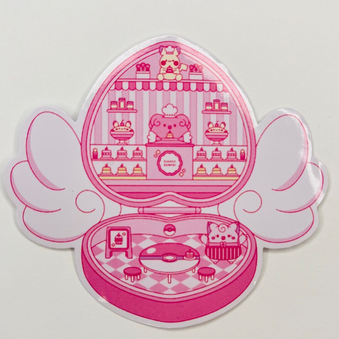 Clefairy Cafe Sticker - Etsy