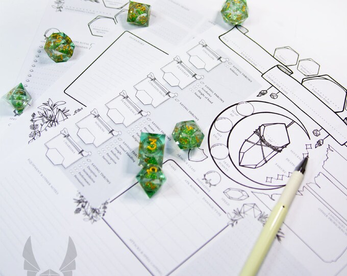 Western Character Sheet - Dnd 5e - Etsy Canada