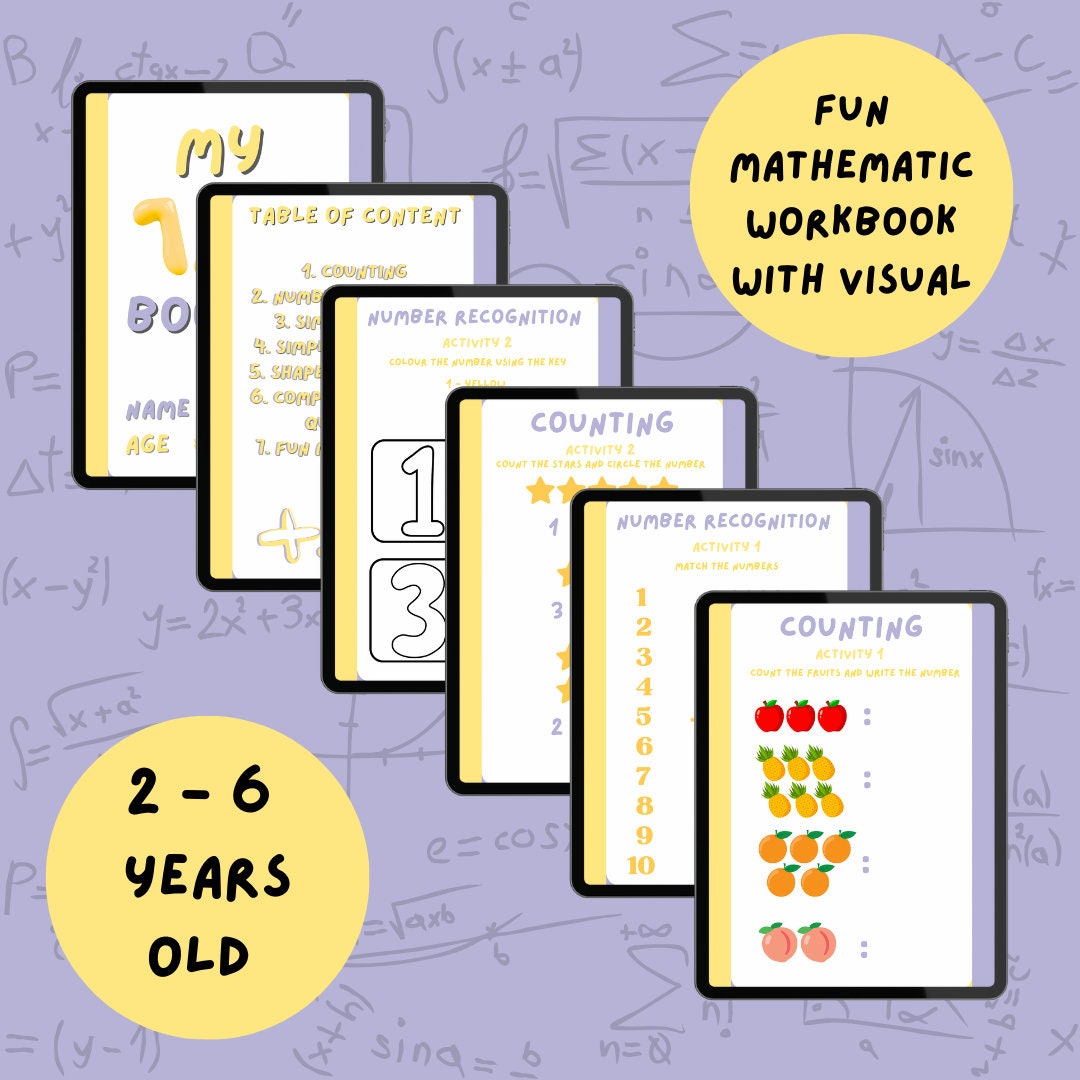 Little Learners Math Adventure: Fun Activities for Ages 2-6 - Etsy