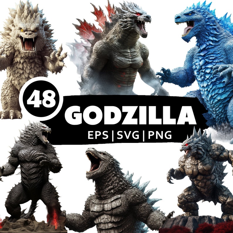 Godzilla Clip Art Godzilla PNG Add a Pop of Spookiness to Your ...